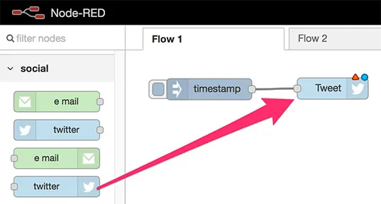 Node-Red ( Twitter ) | Webduino 教學資源