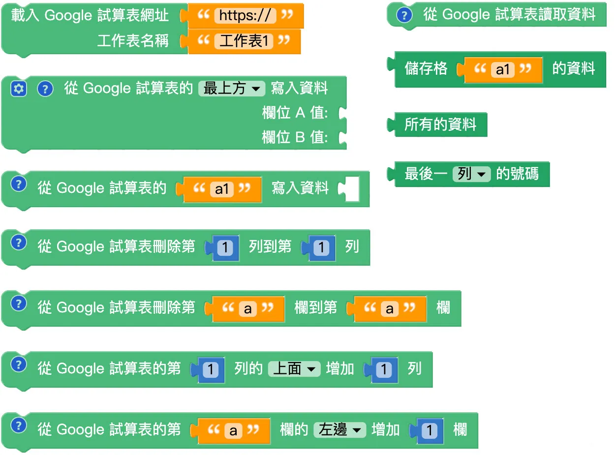 Google 試算表 | Webduino 教學資源